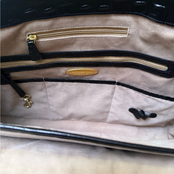 Brahmin | Bags | Elegant Brahmin Black Crocodileembossed Laptop ...
